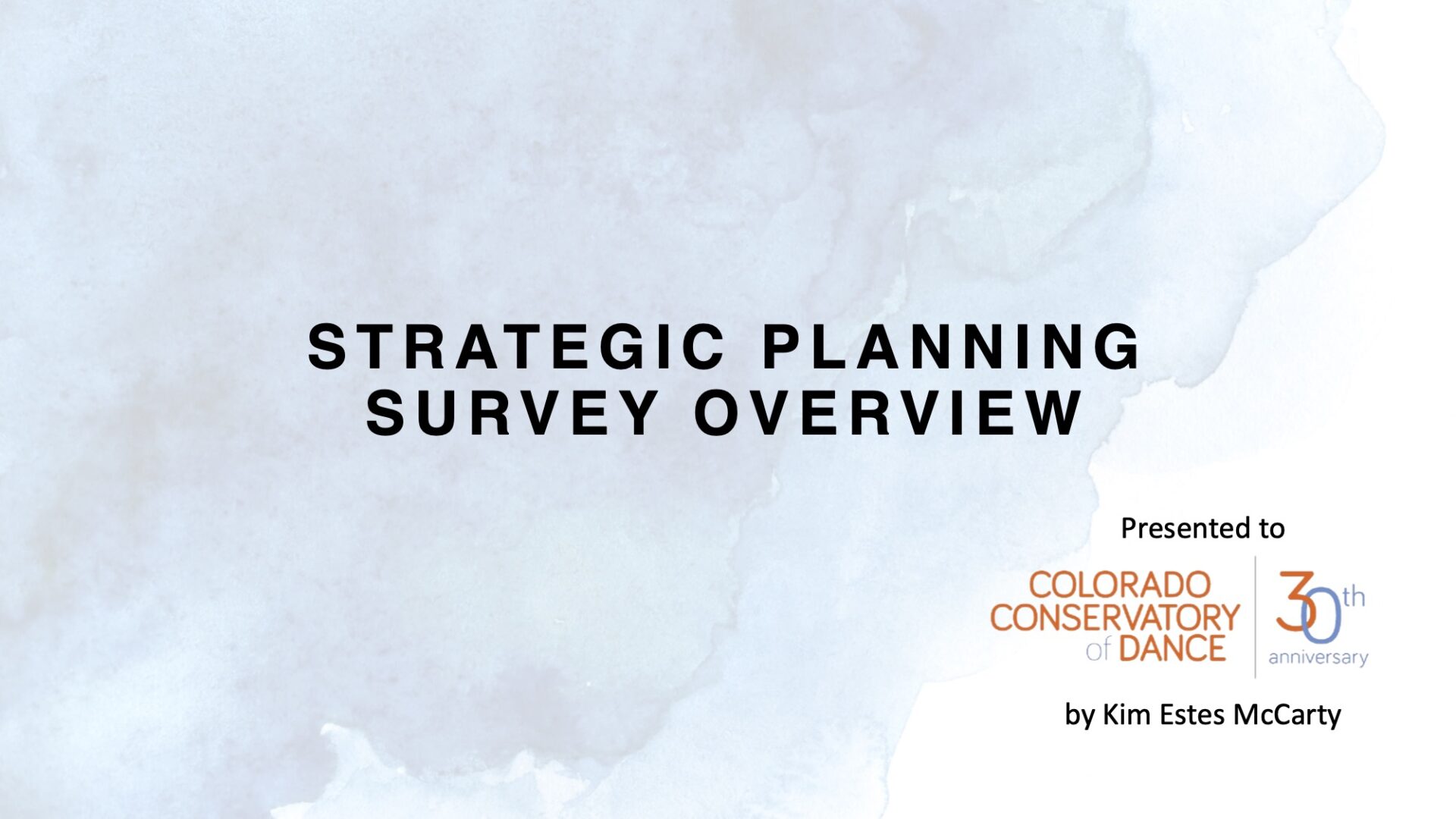 Strategic Planning Survey Update | Colorado Conservatory of Dance